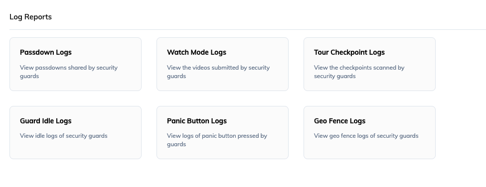Reports Overview – GuardsPro Support Center