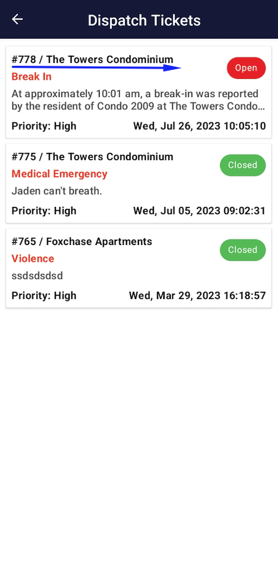 How to view dispatch calls on mobile app? – GuardsPro Support Center