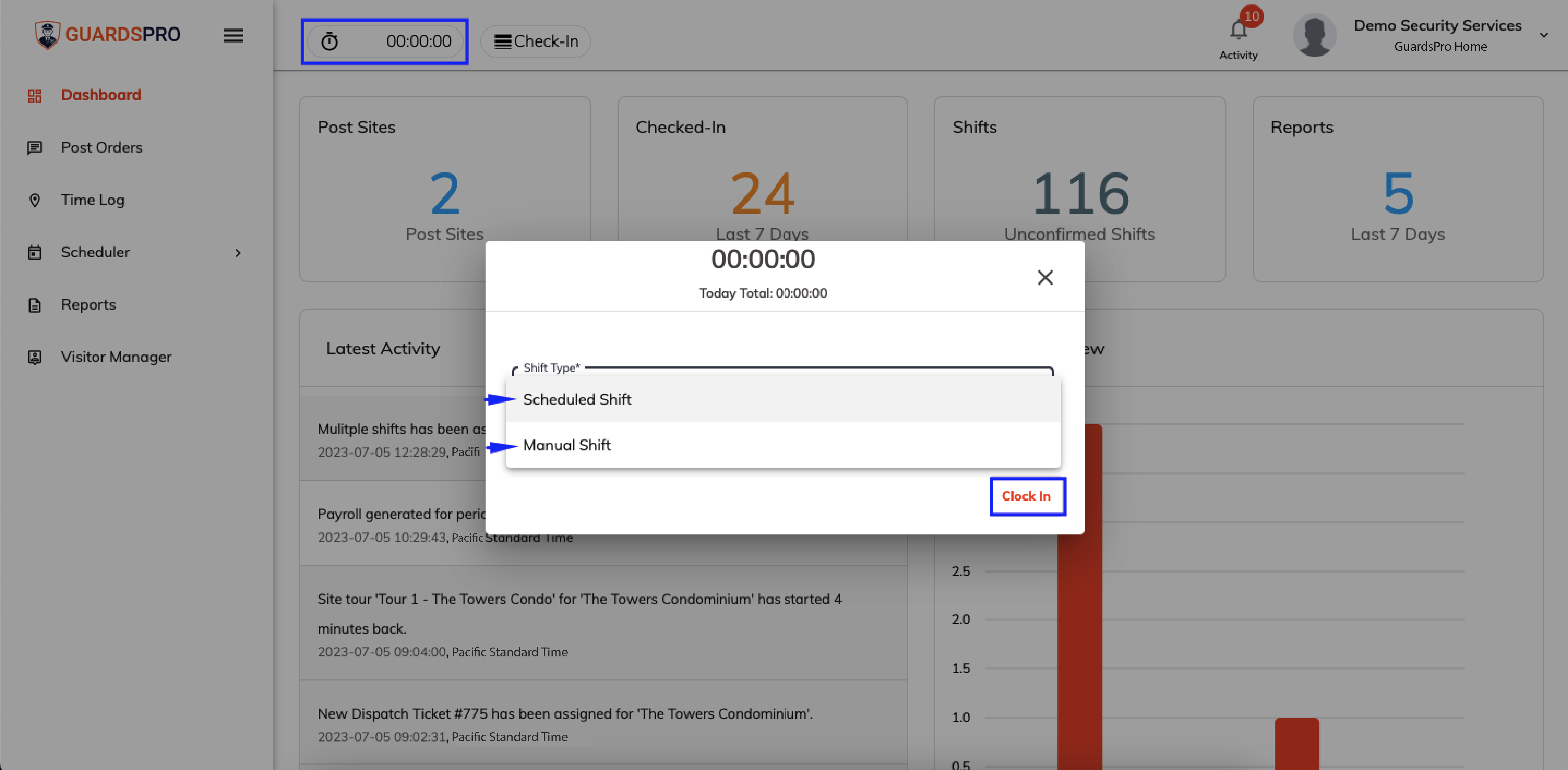 How to clock-in and clock-out on Guard Web Portal? – GuardsPro Support ...