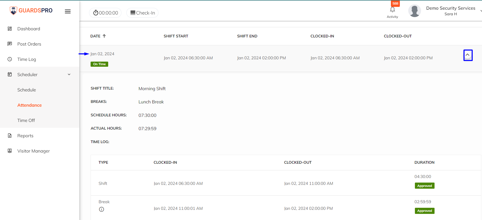 How to check attendance report on Guard Web Portal? – GuardsPro Support ...
