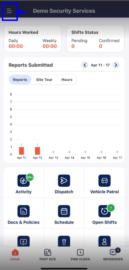 How to change mobile app language in GuardsPro? – GuardsPro Support Center