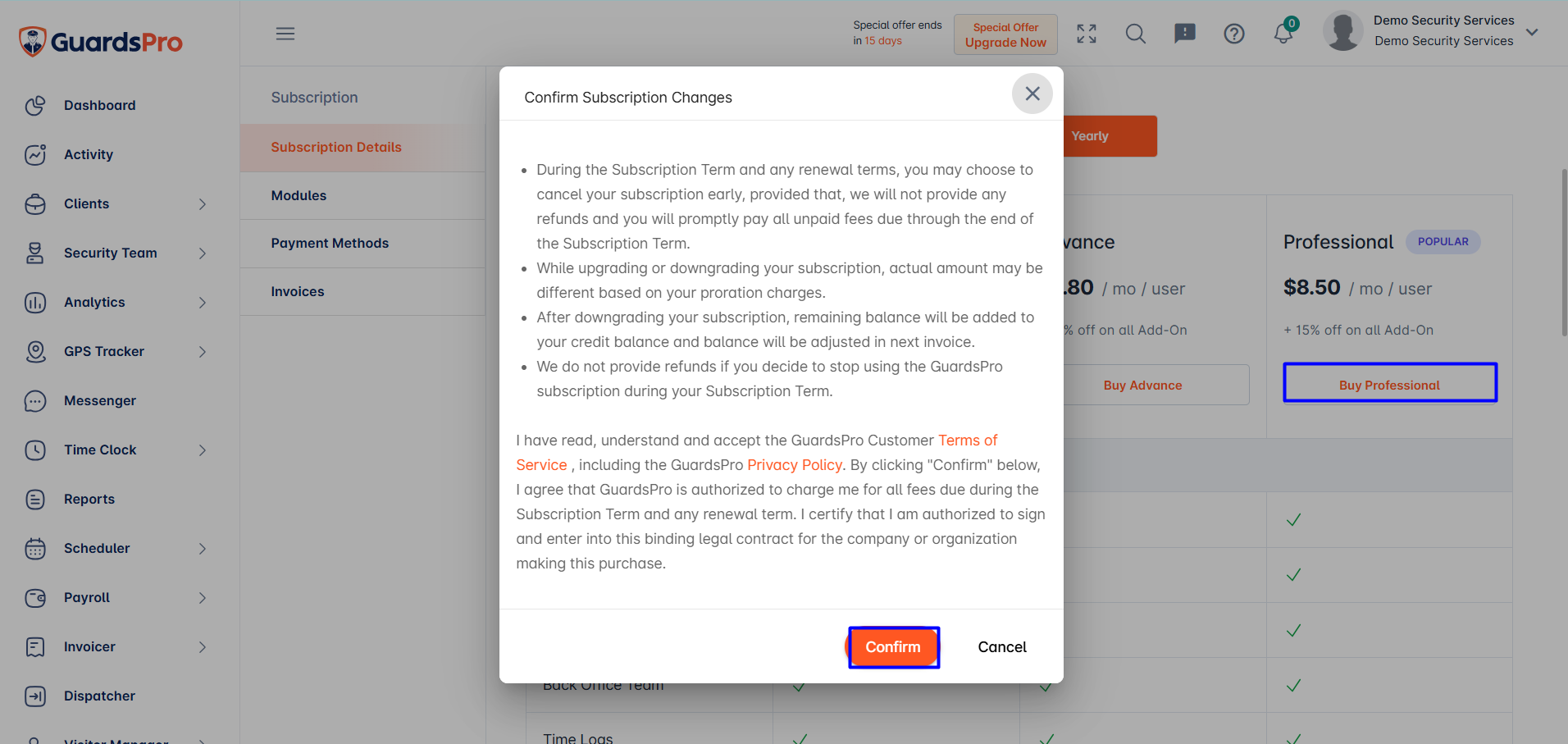How to upgrade your subscription to a monthly plan? – GuardsPro Support ...