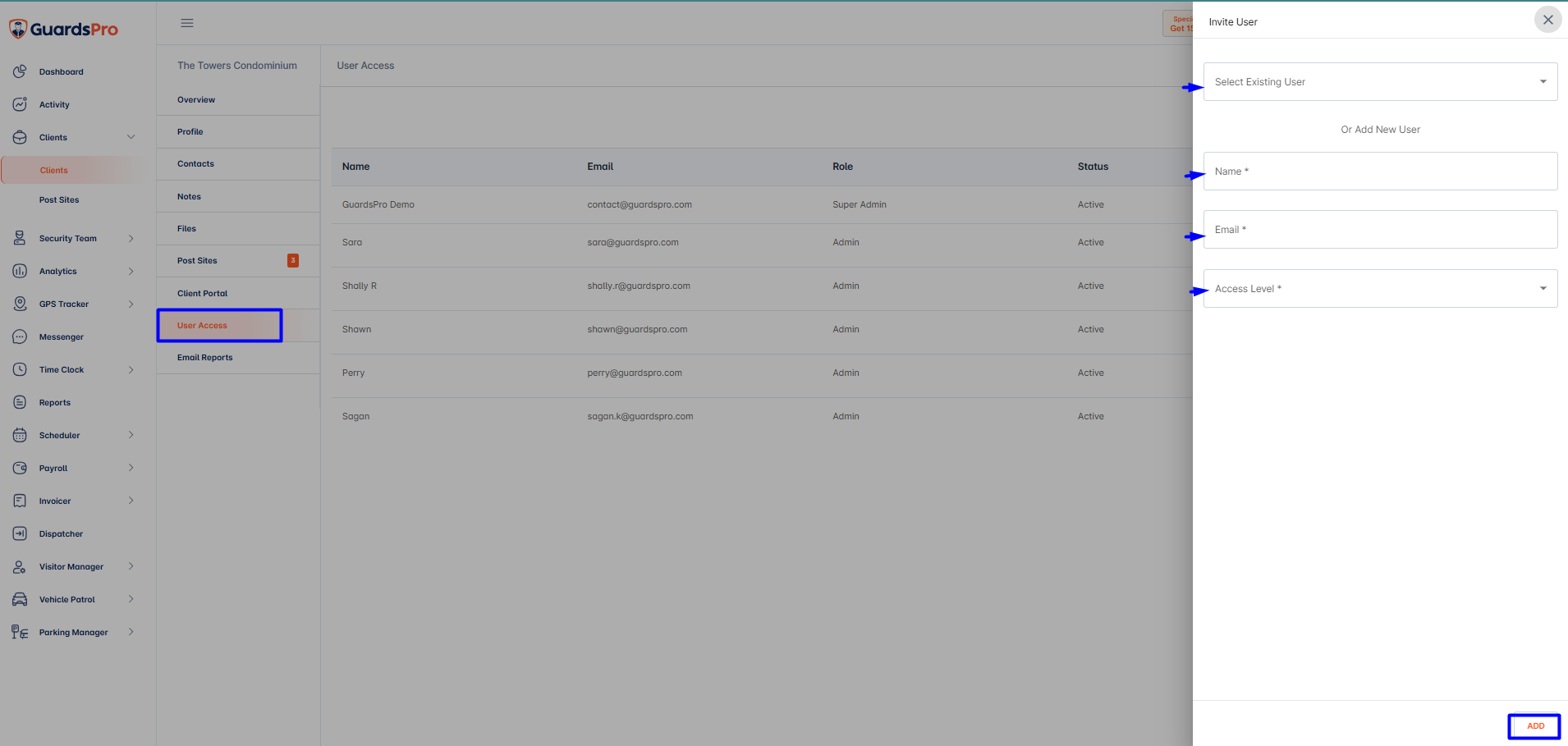 How to manage user access for a client on the Back-Office Dashboard ...