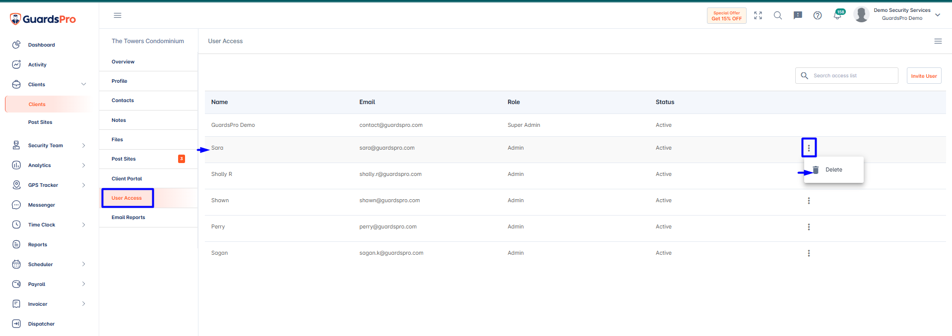 How to manage user access for a client on the Back-Office Dashboard ...